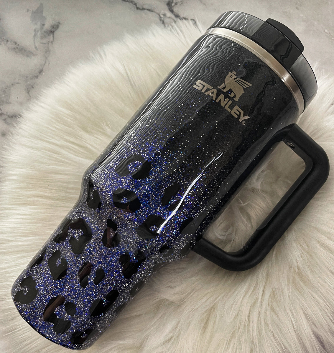 *PREORDER* 40 oz Stanley Black Glow Leopard Print – N. Rouse Designs