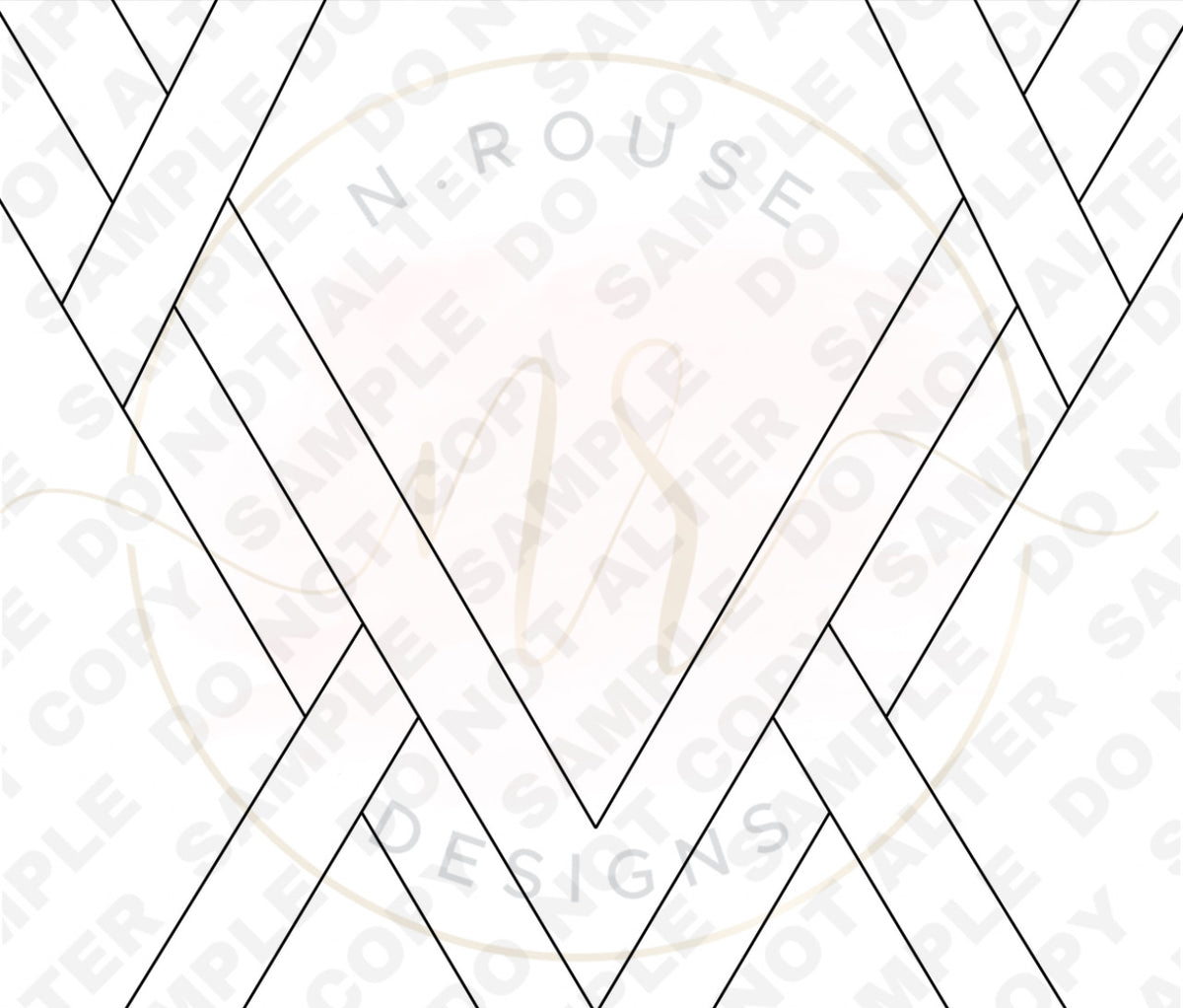 V Split Crossover Pattern Cut File – N. Rouse Designs